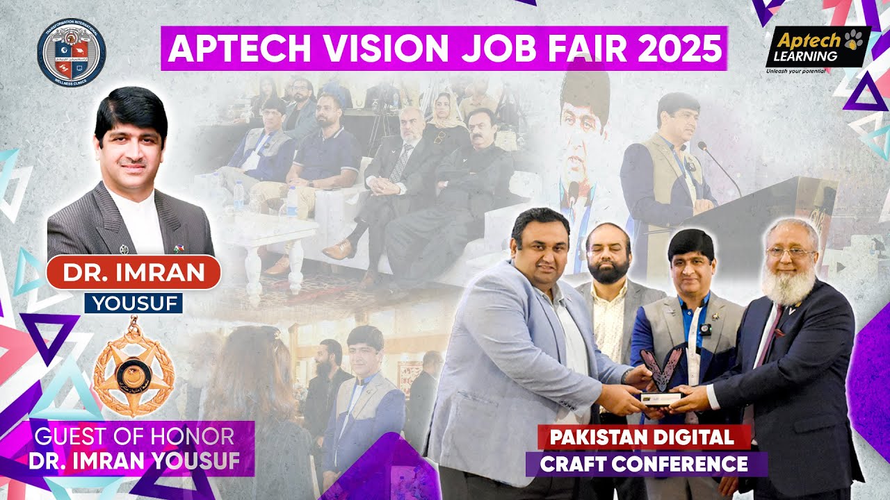 Digitech at Aptech Vision 2025 | Dr. Imran Yousuf Joins as Guest of Honor | Job Fair Highlights ...