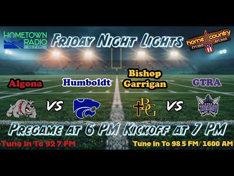 Bishop Garrigan vs. GTRA High School Football - YouTube