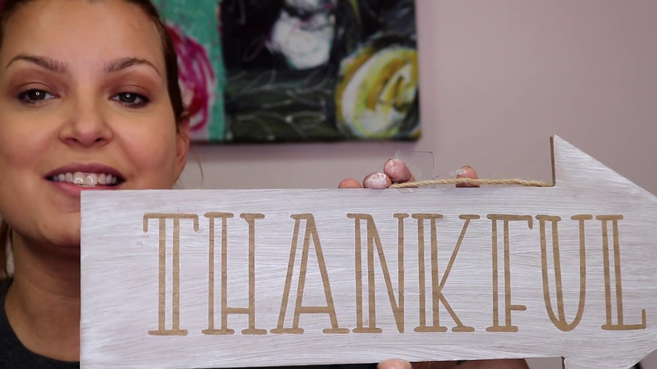 Craftmas Episode 21 :How to Whitewash a Wooden Sign - YouTube