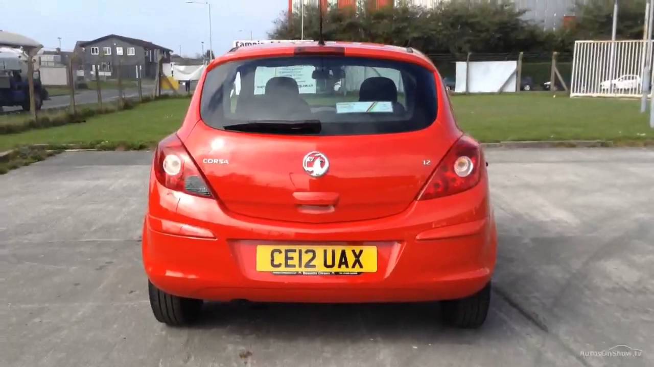 VAUXHALL CORSA S A/C RED 2012 - YouTube