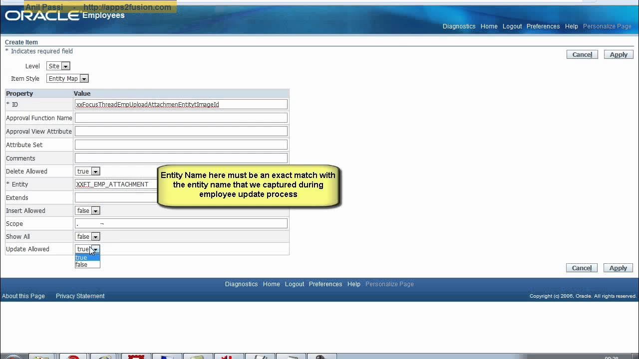 Implementation steps for adding read only Attachments to OA Framework page via personalizations ...