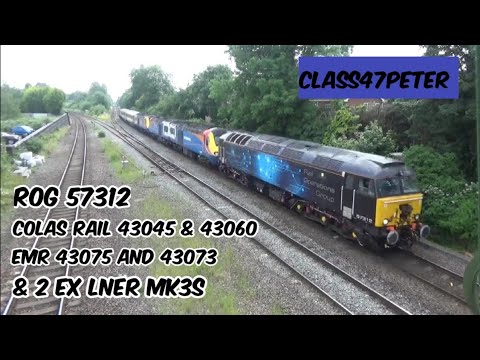 ROG 57312 Drags ex EMR HST Power Cars 43075,43073,43045,43060 & 2 EX ...