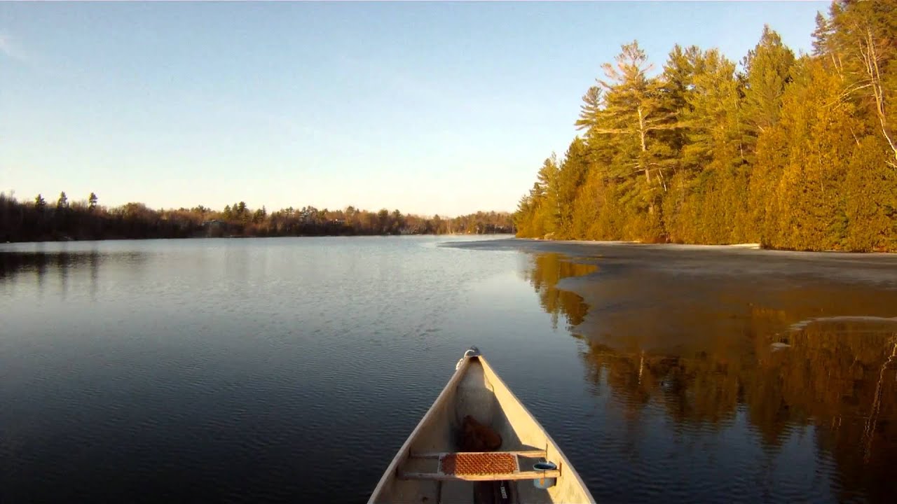 Spring canoeing in Northern Ontario - YouTube