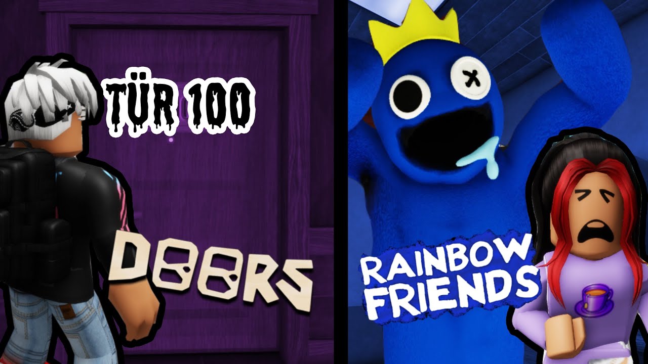 10 MINUTEN CHALLENGE mit Rainbow Friends VS. Roblox Doors! Wo kommt man ...