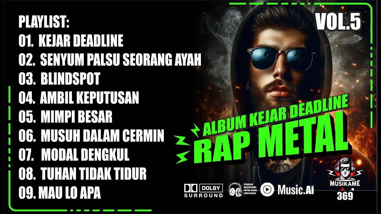 💥 HIP HOP RAP MOTIVASI INDONESIA || RAP METAL ALBUM KEJAR DEADLINE ...