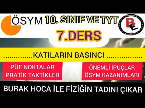 Basınç ve Kaldırma Kuvveti 1-Katıların Basıncı