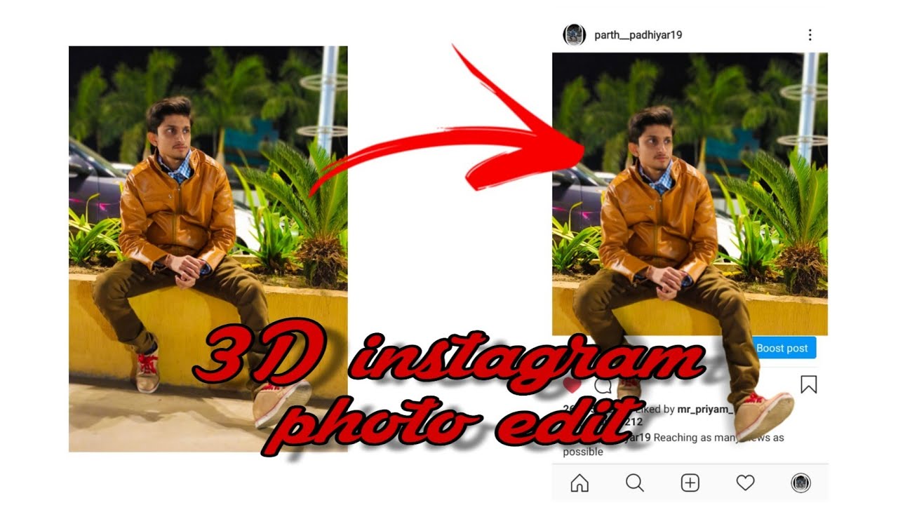 How to make 3D instagram image | PicsArt edits| Trending edits - YouTube