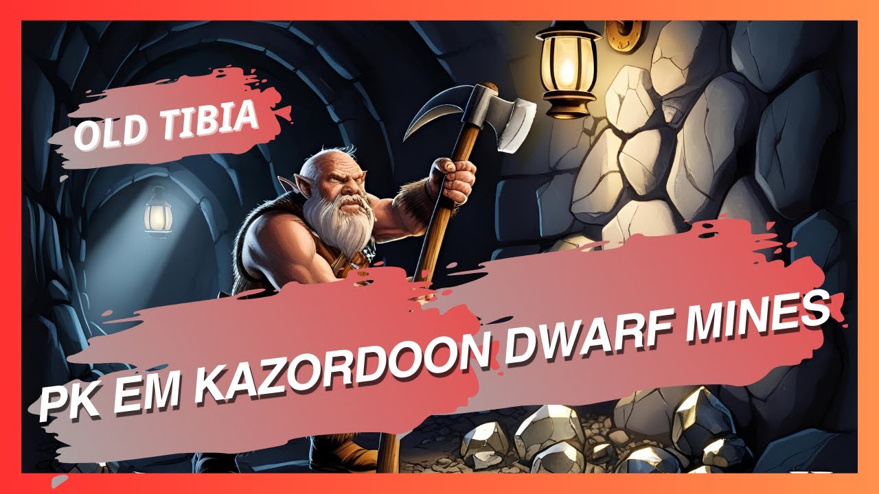 OLD TIBIA: Ringue em Kazordoon Dwarf Mines - YouTube