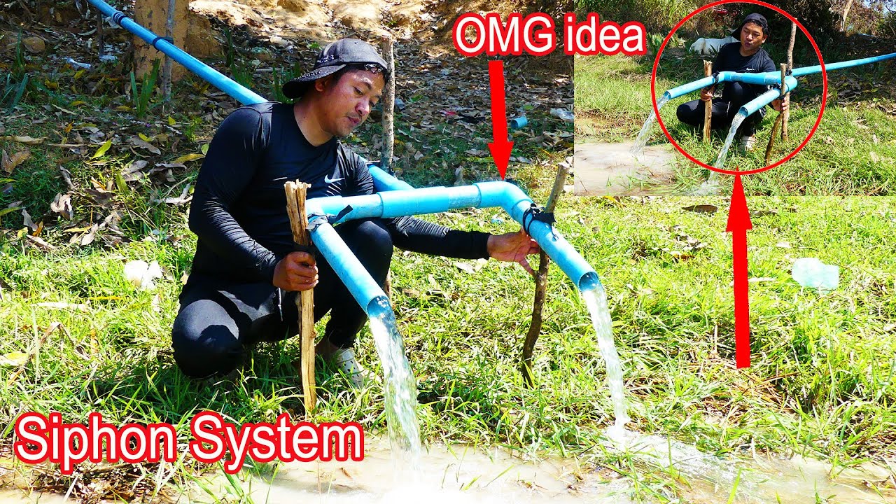 Auto Water - Double Siphon System!! How to install Siphon System suck ...