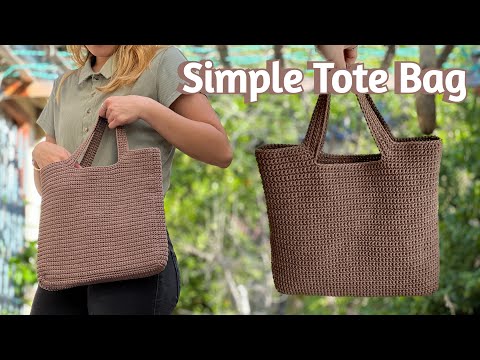 Simple Crochet Tote Bag Tutorial