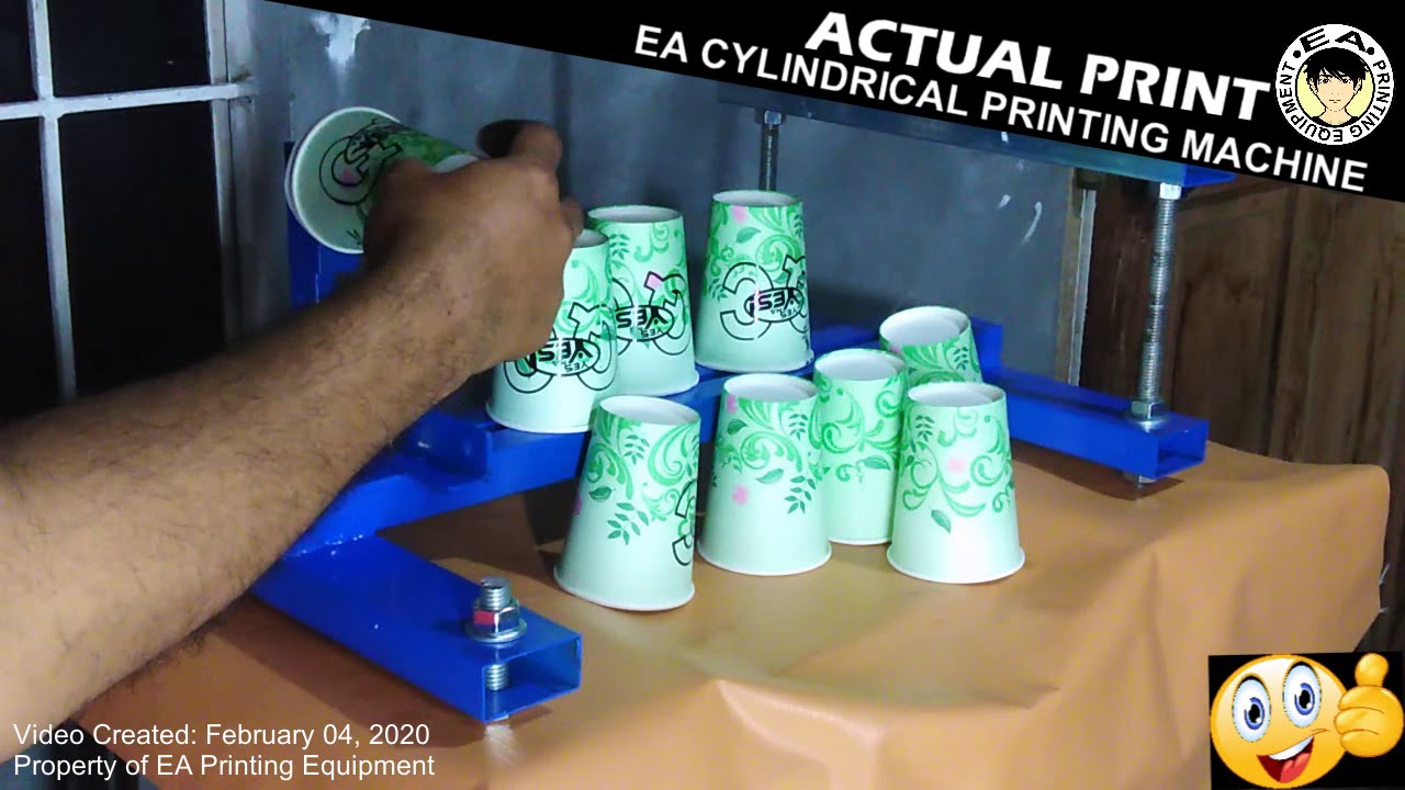 EA Cylindrical Printing Machine - YouTube