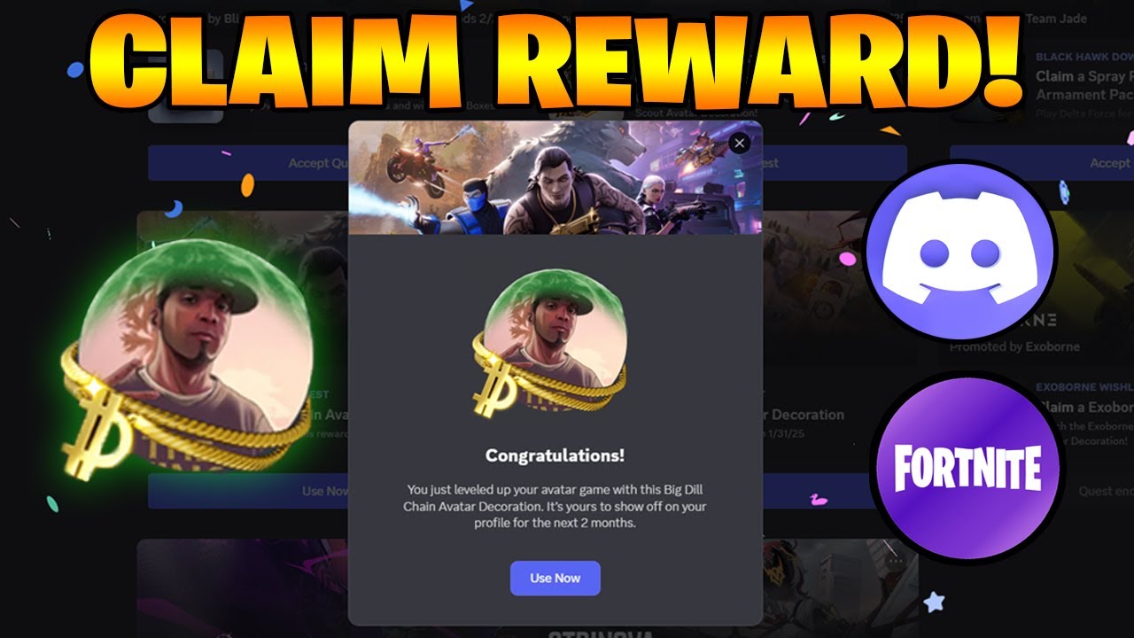 How To Get Fortnite Big Dill Chain Avatar Decoration on Discord NOW ...