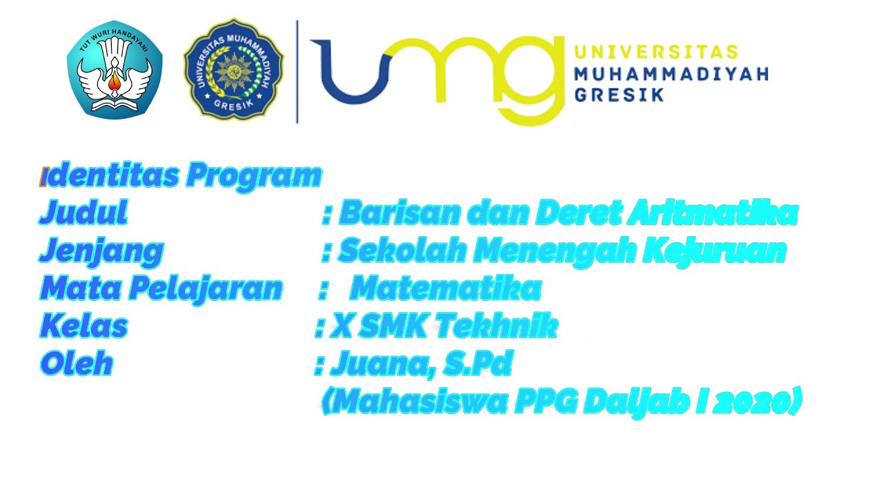 PPG UMG Angkatan 1 Tahun 2020 Juana Praktik Mengajar - YouTube