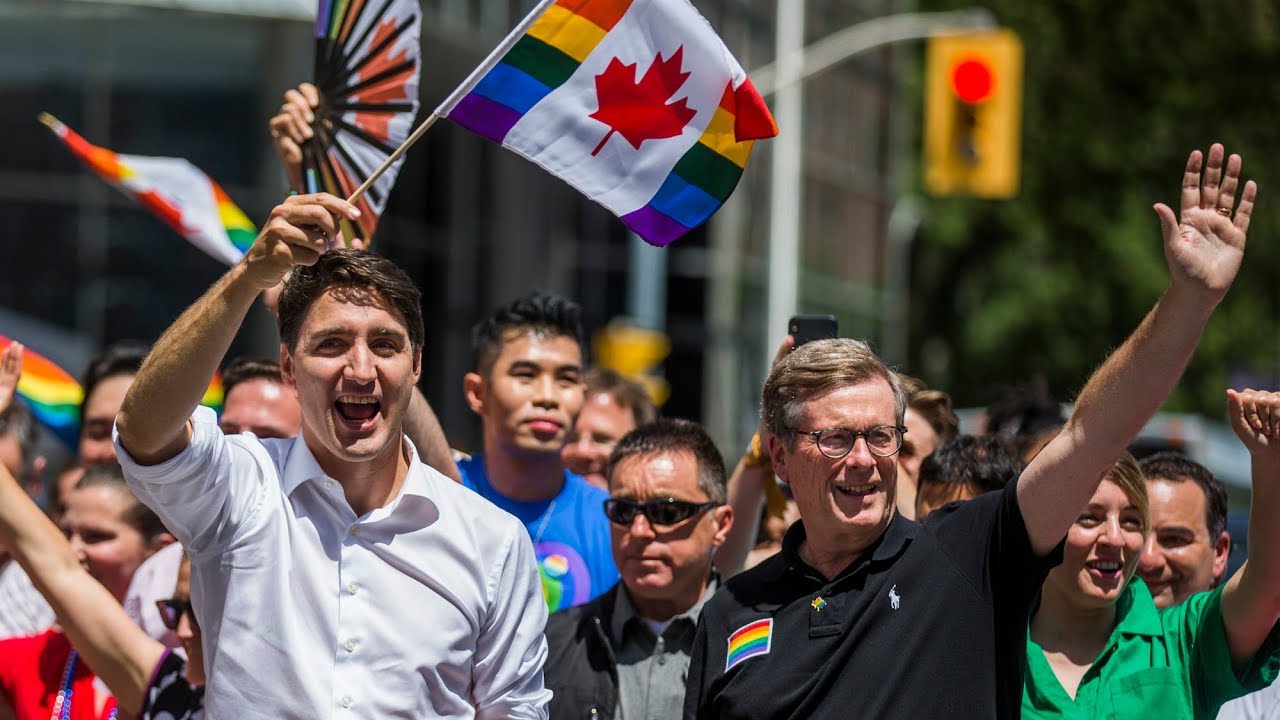 TORONTO PRIDE PARADE: Prime Minister Trudeau and Mayor Tory on why they ...