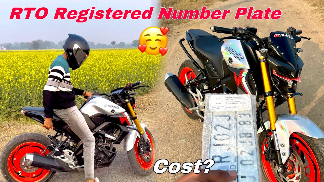 Finally RTO Registered Number plate Aa gayi 😍|| Cost ?|| Xrajblogger # ...