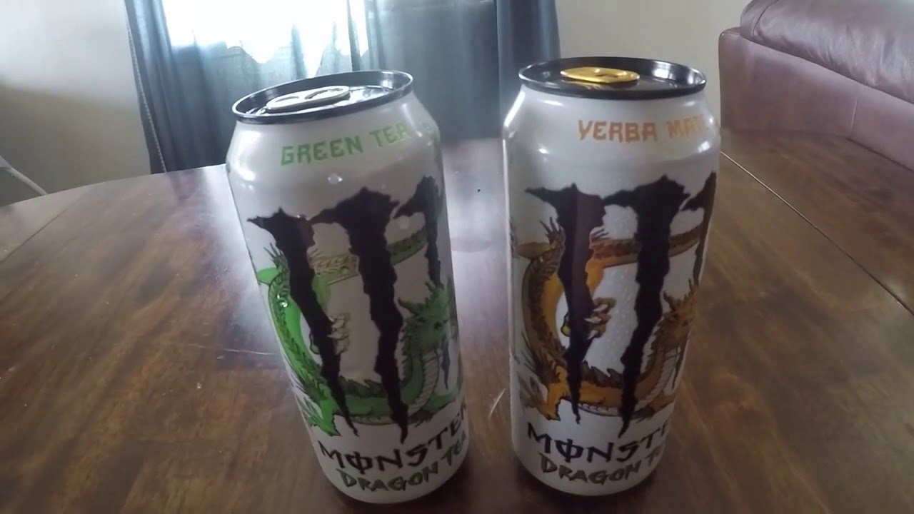 Energy Drink Reviews: Monster Green Tea - YouTube