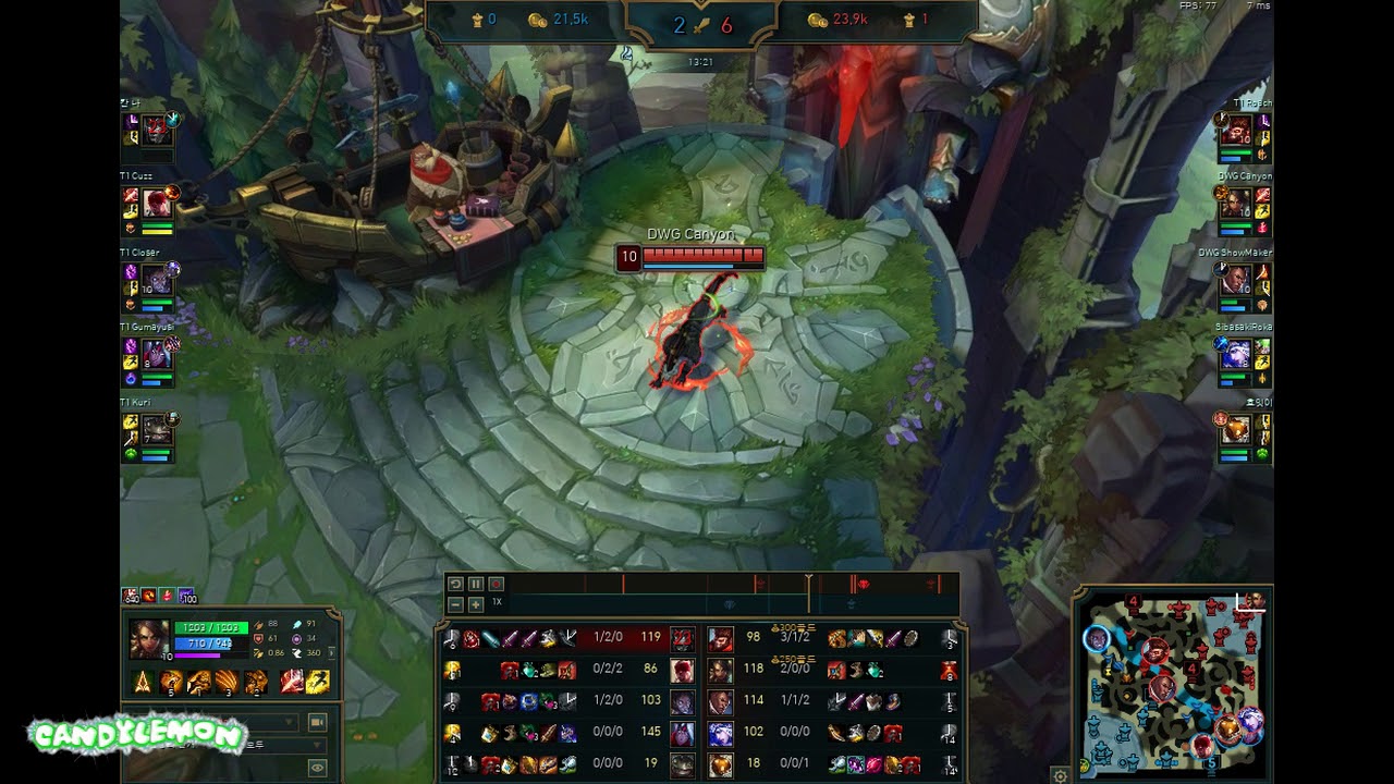 LOL - 담원 캐니언 정글 니달리 (5 .0. 3) - DWG Canyon Jungle Nidalee - YouTube