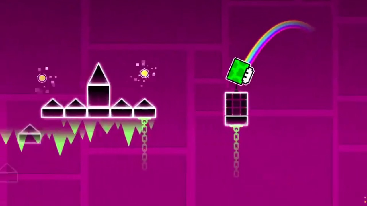 Geometry Dash-Time Machine (Level 8) all Coins - YouTube