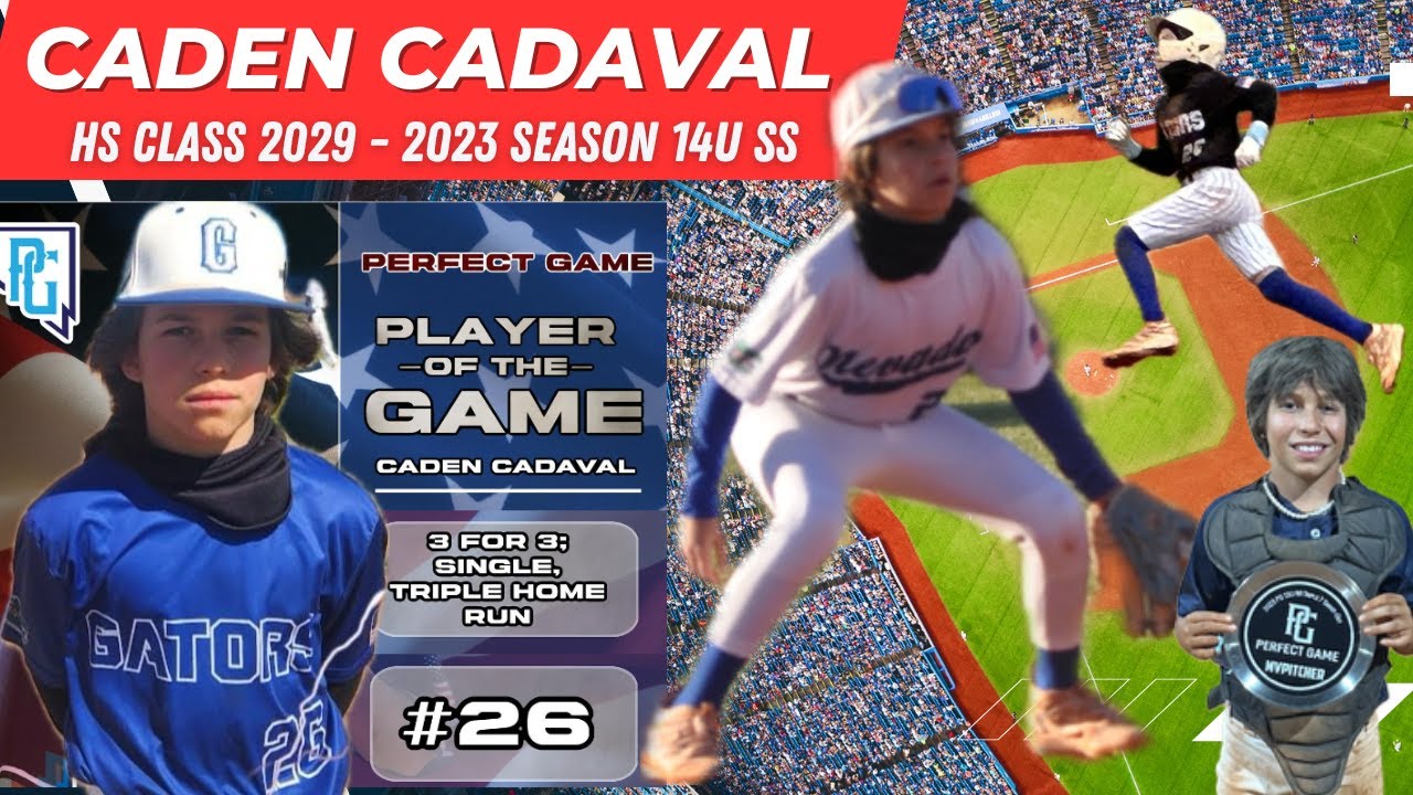 Caden Cadaval Class 2029 13 playing 14U shortstop prospect - YouTube
