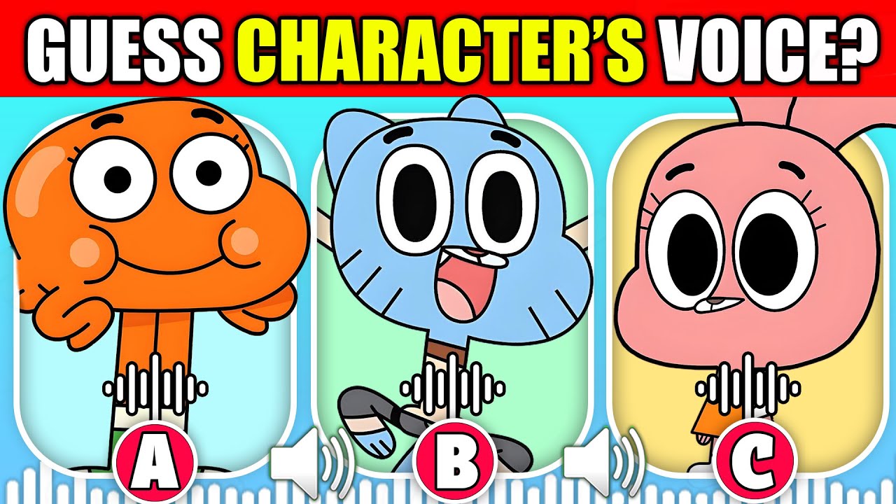 🔊Guess The Character's Voice🎙️! | The Amazing World Of Gumball | Darwin ...