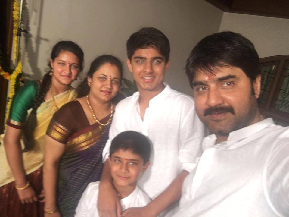 Srikanth with wife Uha and Son Roshan Family Unseen Personal video ...