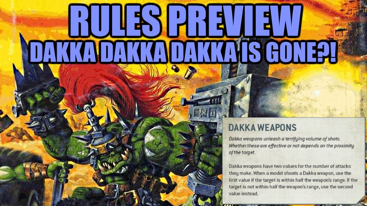 New Ork Dakka Weapon Stats Revealed! │ Warhammer 40k 9th Edition Rules Preview - YouTube