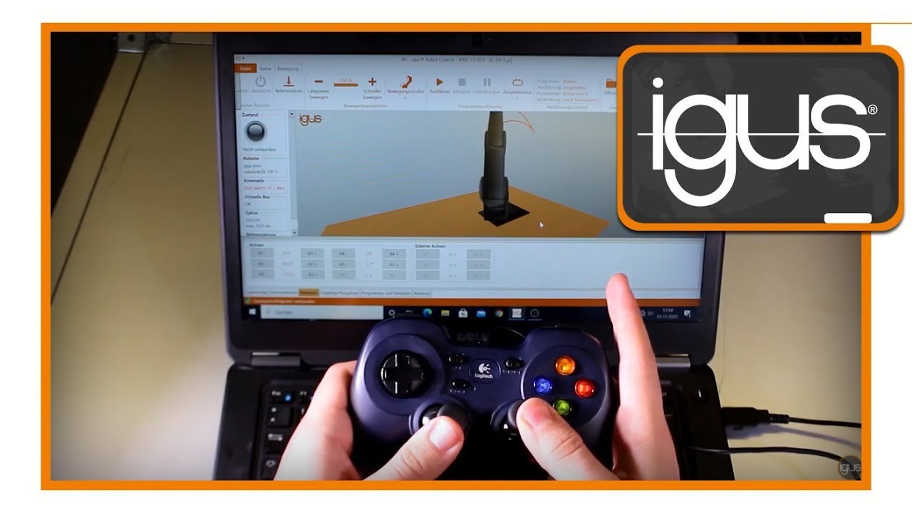 Tutorial: igus Robot Control mit Controller verbinden | Roboter mit ...