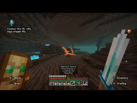 Fighting for my life in soul sand biome - YouTube