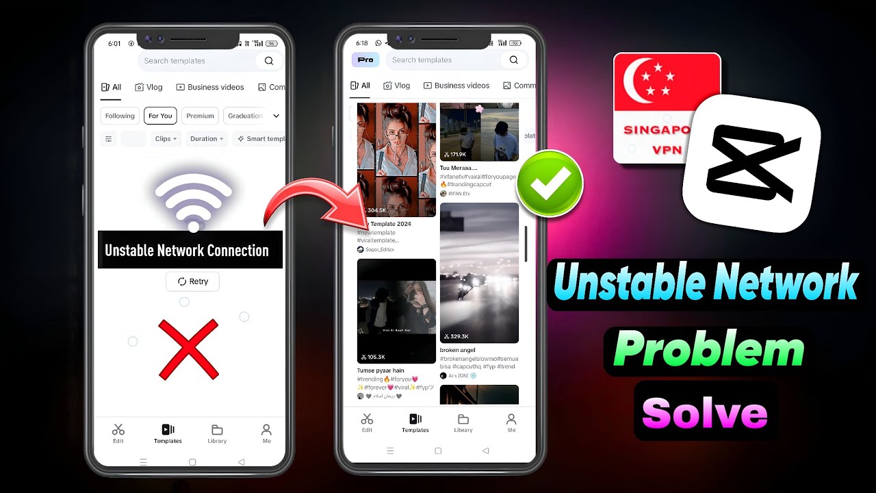 How To Fix CapCut Templates & No Network Error 😭 | Capcut Unstable ...