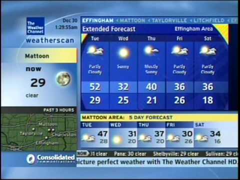 WeatherScan & TWC clip Precip without clouds and New Orleans snow 12/30 ...