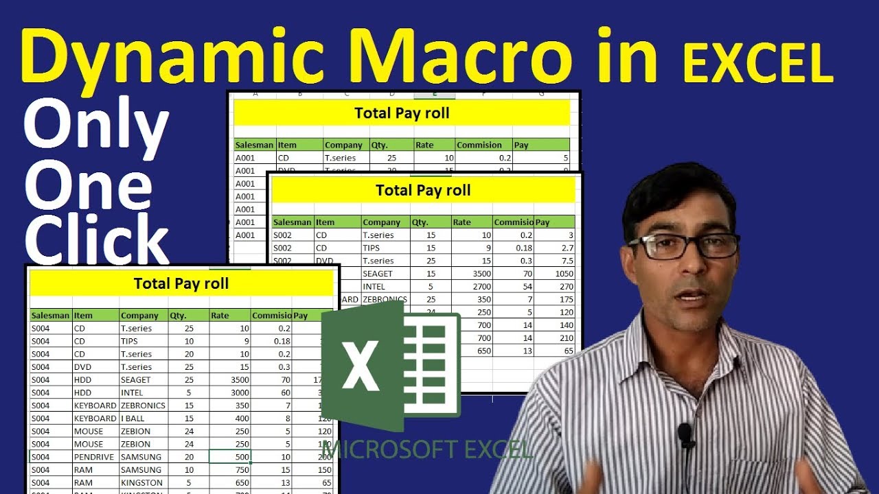 Create Report Automatic In Excel Using Dynamic Macro In Hindi Youtube