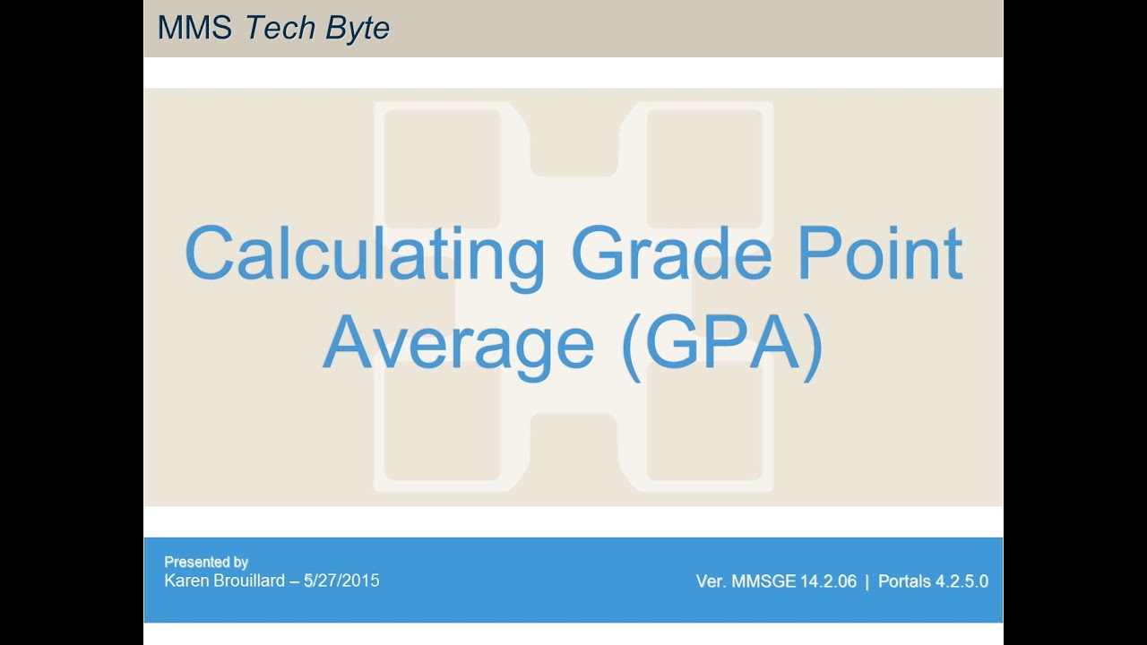 Calculating Grade Point Average GPA YouTube calculating-grade-point-average-gpa-youtube