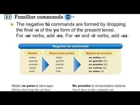 Negative Tú Command #1 (The basics) - YouTube