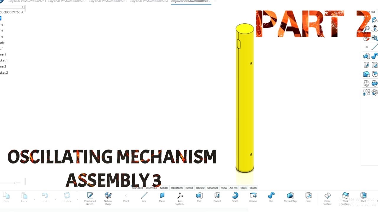 OSCILLATING MECHANISM ASSEMBLY NO 3/PART 2 / 3DEXPERIENCE / CATIAV5 ...