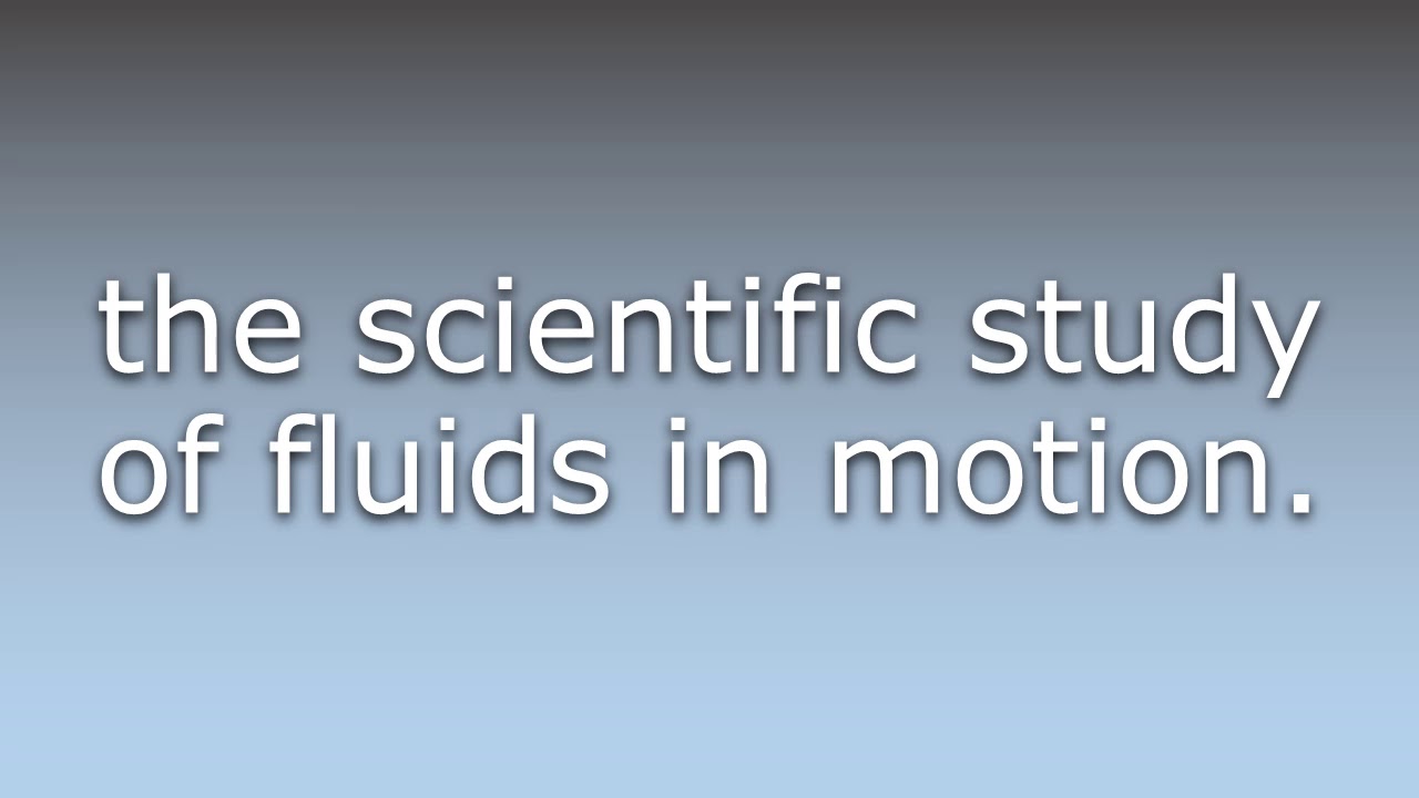 What does Hydrodynamics mean? - YouTube