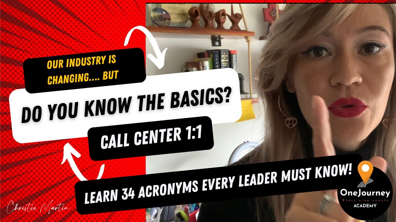 LEARN 34 ACRONYMS every Leader in Call Centers & BPO MUST know! | Call ...