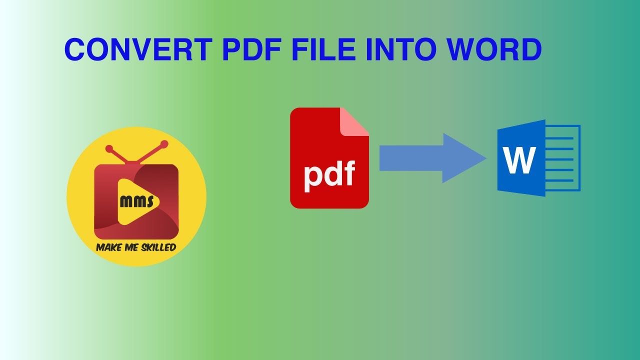 Conver pdf into word file Urdu/Hindi - YouTube