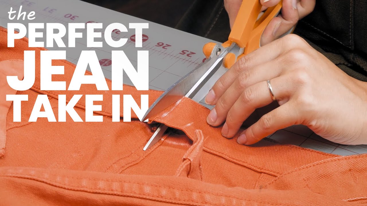 Best Way To Take In Jeans Waist (Ep. 5) - YouTube