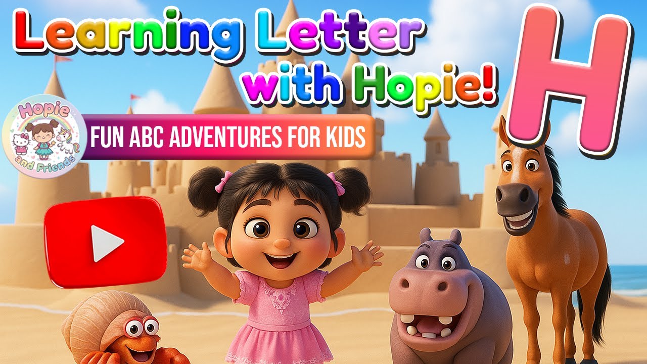 Learning Letter H with Hopie! 🦛 | Fun ABC Adventure for Kids - YouTube