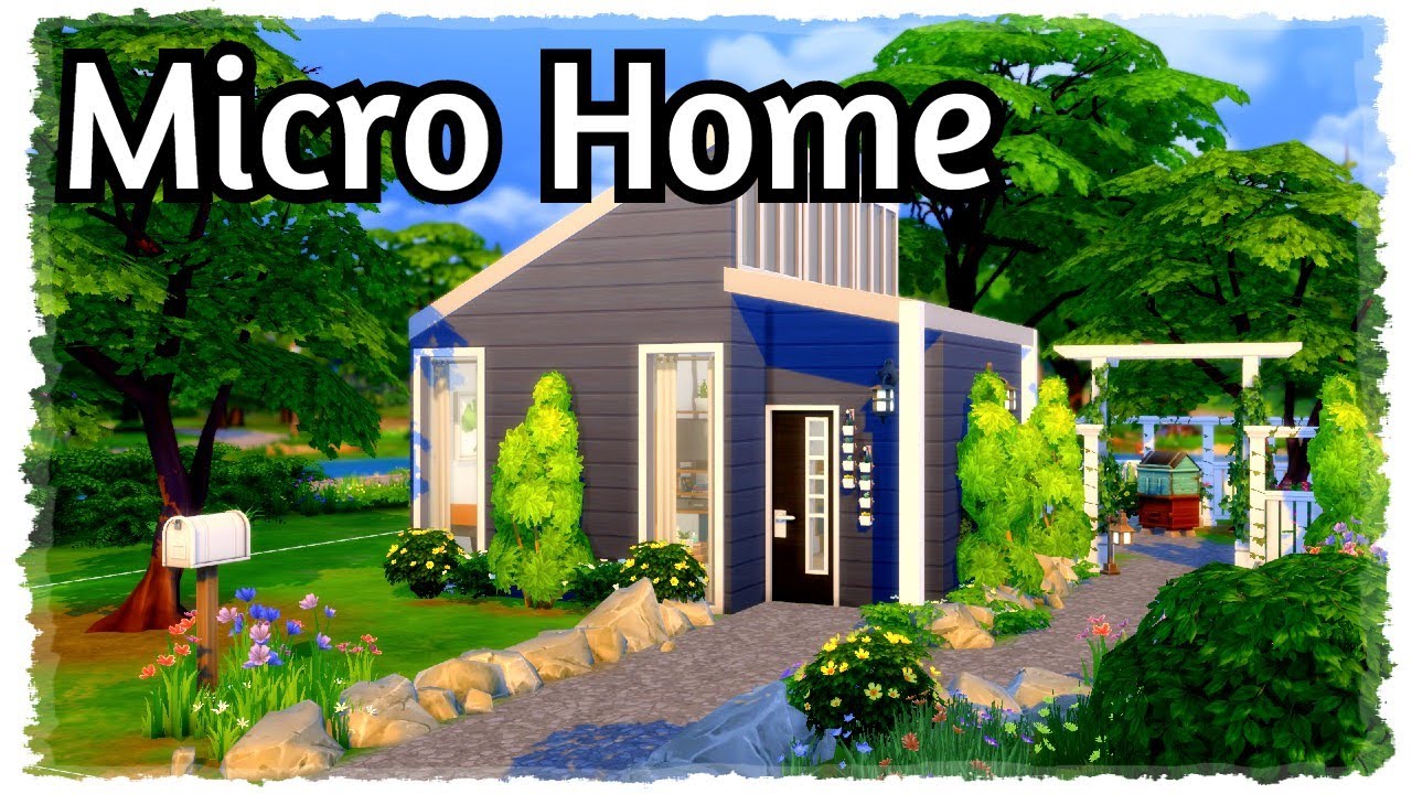 Building My First Micro Home in The Sims 4 / Speed Build / No CC - YouTube