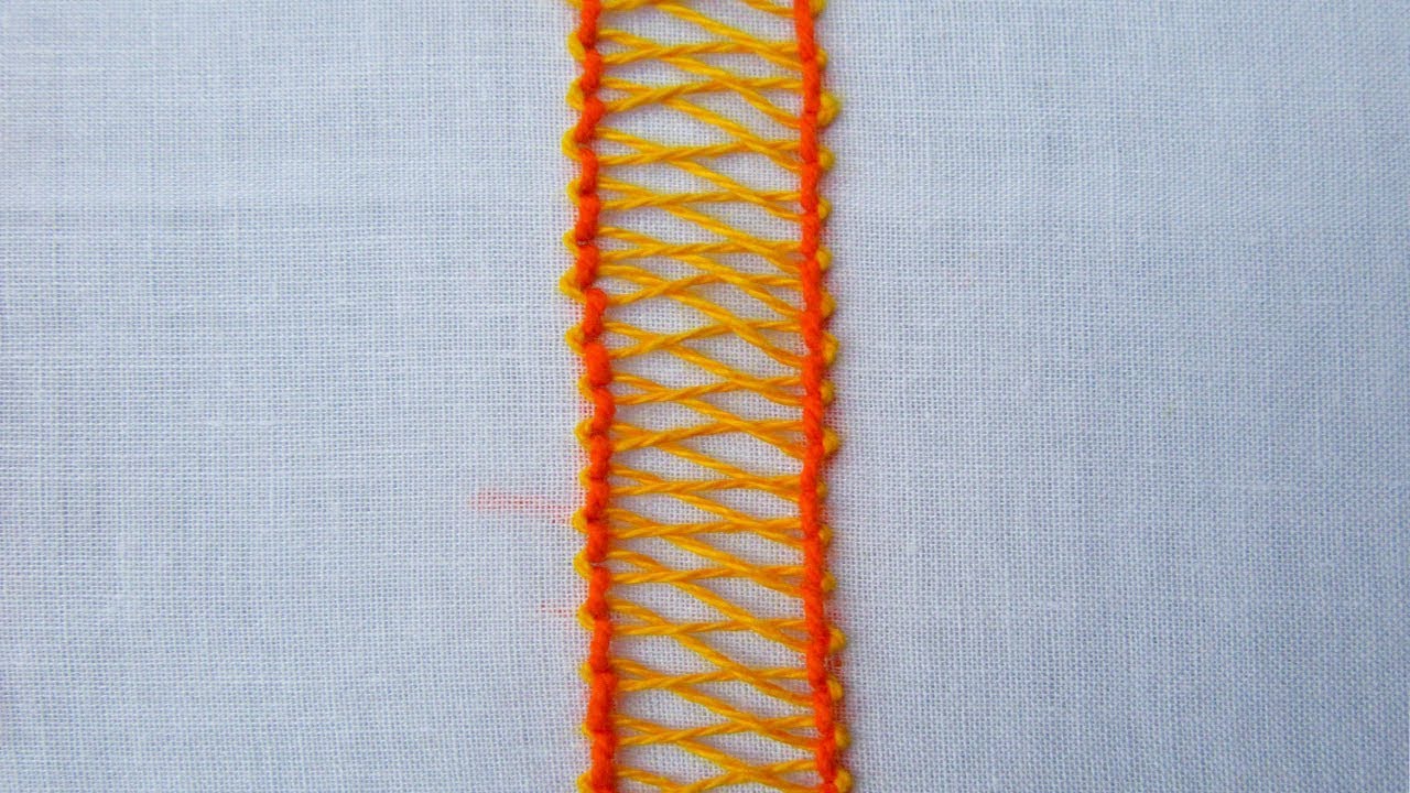 Basic Hand Embroidery Stitches Part- 07. Step by Step Tutorial Crafts ...