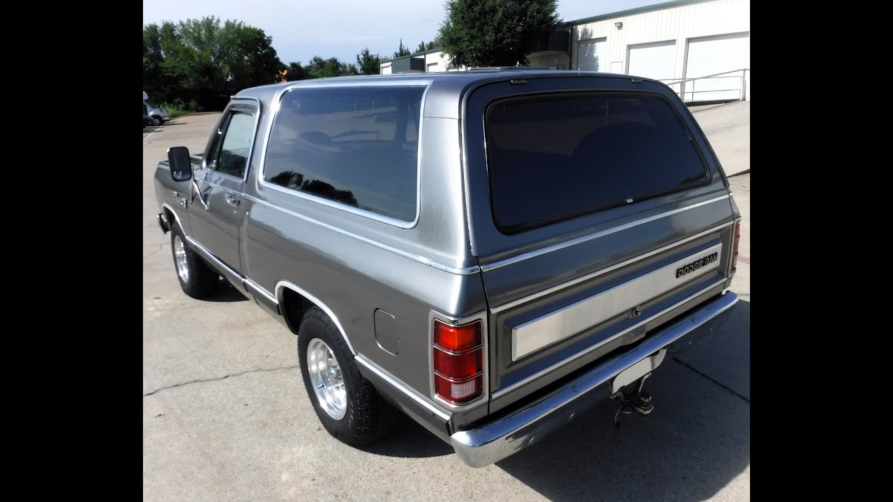 1985 Dodge RamCharger! 128K miles! Wonderful condition! 2WD! Fully ...