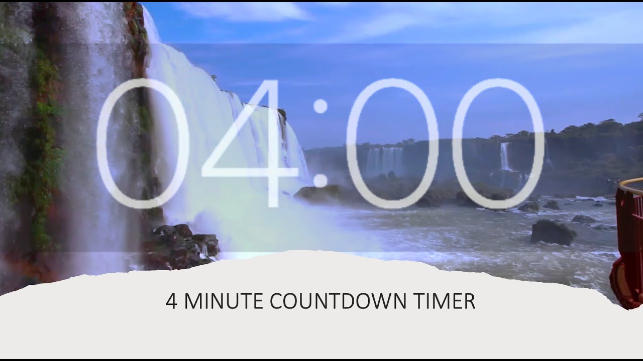 4 MINUTE COUNTDOWN TIMER with Calm and Relaxing Music-YouTube - YouTube