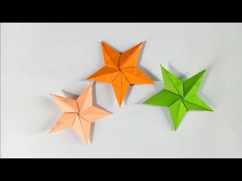 Beautiful paper 3d star making DIY | How to make paper 3d craft | Easy ...