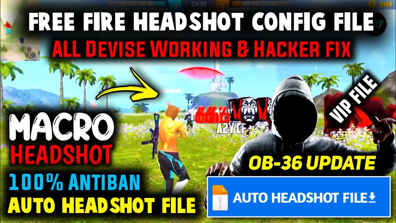OB36 - Update Free Fire💯 Working op Config File Auto best headshot ...