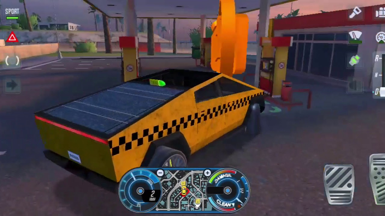 Taxi Sim 2020 ll I Was A Taxi Driver İn LOS ANGELES With Tesla ...