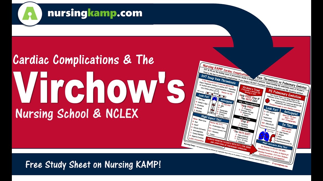 What is a clots and Virchows Triad DVT Deep Vein Thrombosis Nursing ...