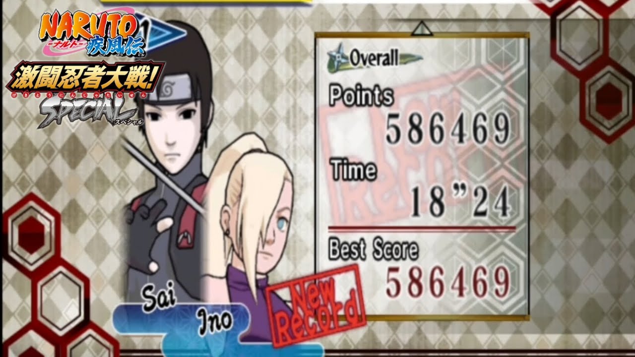 naruto shippūden gekitou ninja taisen special - ino & sai two man squad ...