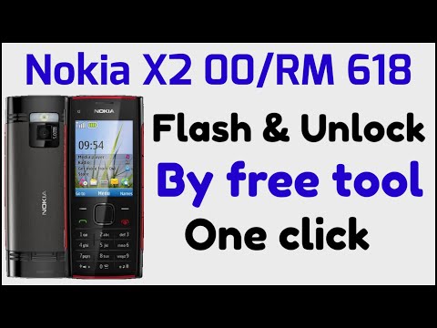 Nokia X2 00 flash by free tool/Nokia all keypad mobile unlock/RM 618 flash.