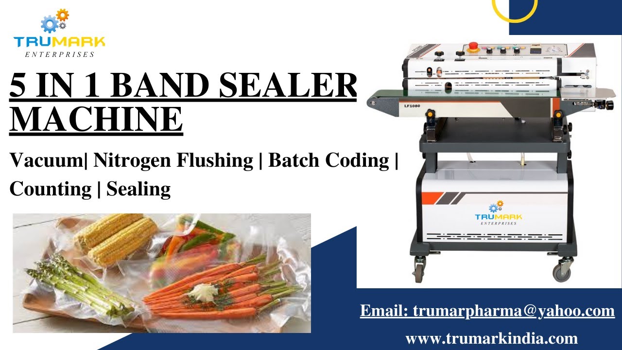 5 in 1 Band Sealing Machine: Vacuum| Nitrogen Flushing | Batch Coding ...